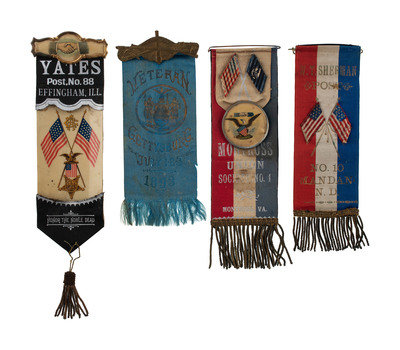 [CIVIL WAR - GRAND ARMY OF THE REPUBLIC] A large group of GAR ribbons ...