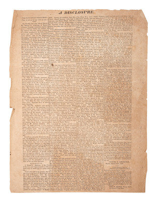 [POLITICS IN AMERICA -- ANTI-MASONIC PARTY]. A pair of broadsides ...