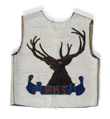 Plains Cree Beaded Vest, with Elk Lot 508
