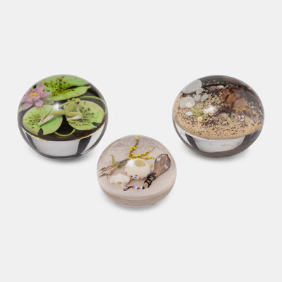 Collection of Three Paperweights, c. 1994-97 Lot 276