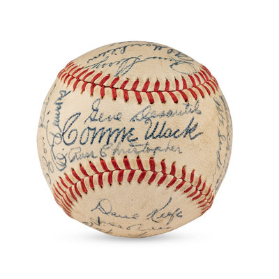 A 1946 Philadelphia Athletics Team Signed Autograph Baseball Featuring ...