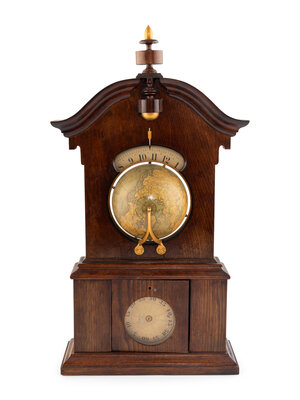 A Timby Solar Globe Mantel Clock Lot 132