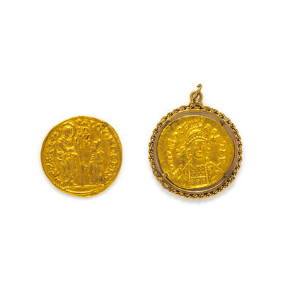 Two Byzantine and Venetian Gold Coins Lot 184