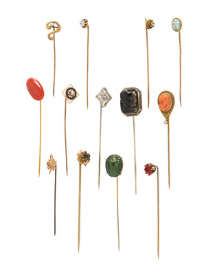 COLLECTION OF ANTIQUE STICK PINS Lot 12