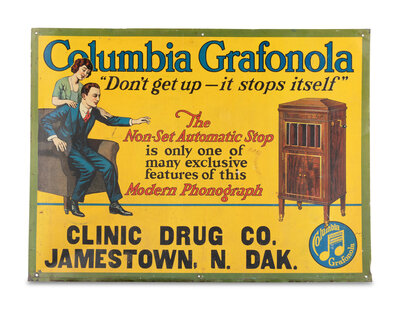 A Columbian Grafonola Tin Sign Lot 72