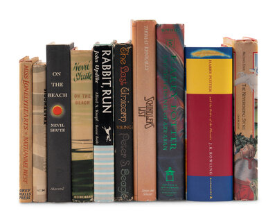 [LITERATURE - BOOKS INTO FILM]. A group of 10 FIRST EDITIONS of books ...