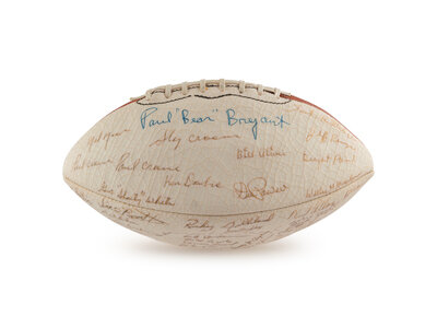 A 1976 University of Alabama Team Signed Autograph Football Including ...