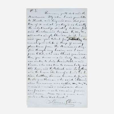 [Literature] Twain, Mark (Samuel Clemens) Autograph Letter, signed Lot 78