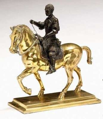 Continental equestrian bronze later 19th century Lot 219