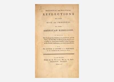 [American Revolution] (Galloway, Joseph): Historical and Political ...
