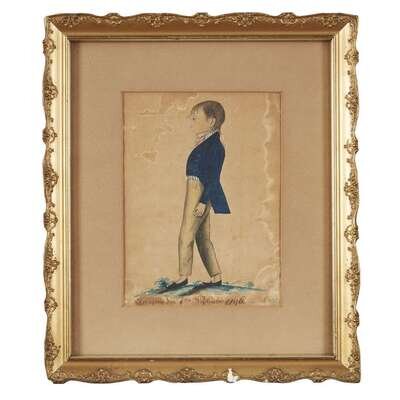 Jacob Maentel (1763-1863) Portrait of Isaac Hottenstein (1796-1875) Lot 180