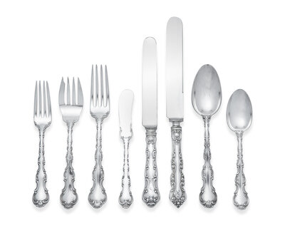 An Assembled American Silver Flatware Service Lot 137