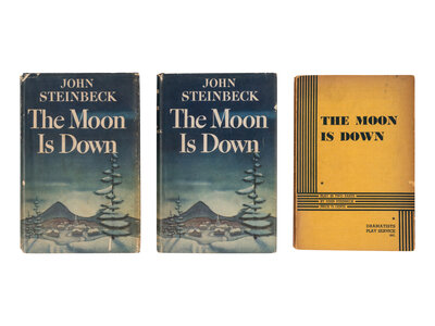 STEINBECK, John (1902-1968). The Moon is Down. New York: The Viking ...