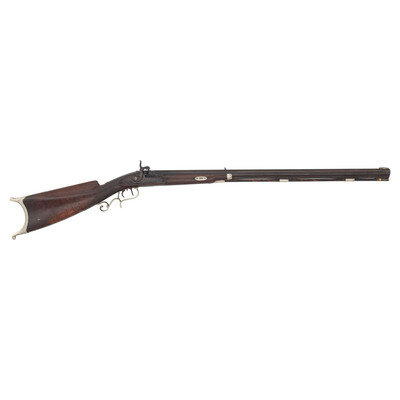 19th Century Schuetzen-style Half Stock Percussion Rifle by S. Fischer ...