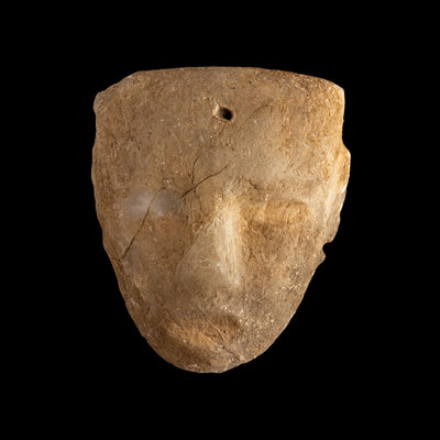 A Teotihuacan Alabaster Stone Mask Lot 179