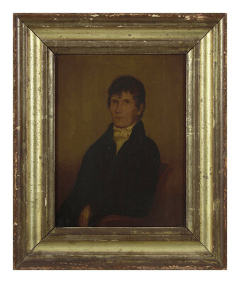 John Neagle (1796-1865), A Portrait of a Seated Young Man, Dated "1816 ...