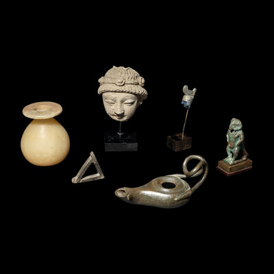 A Group of 6 Objects Lot 130