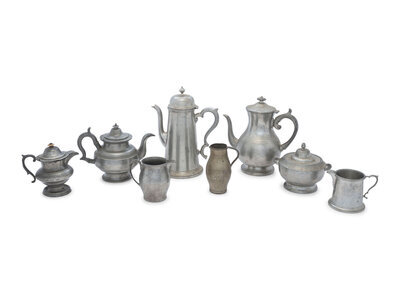 A Collection of Pewter Table Articles Lot 50
