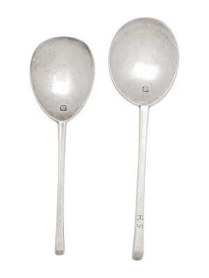 Two English Silver Slip Top Spoons Lot 21