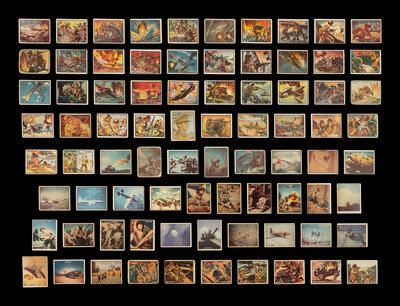 A Collection of Over 125 1950 Topps Freedom’s War Trading Cards Lot 308