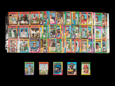 A Complete Set of 1975 Topps Baseball Cards (660/660) Lot 164