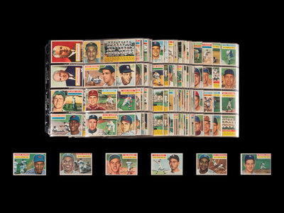 A Near Set of 1956 Topps Baseball Cards (334/340) Lot 107