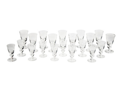 A Group of Steuben Glass Stemware Lot 317