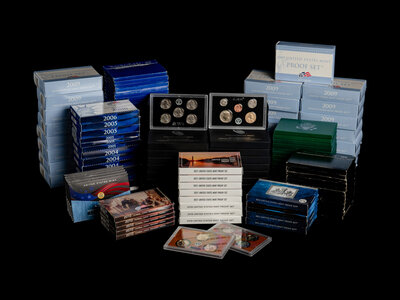 A Very Large Collection of U.S. Mint Issued Clad-Proof Sets Lot 212