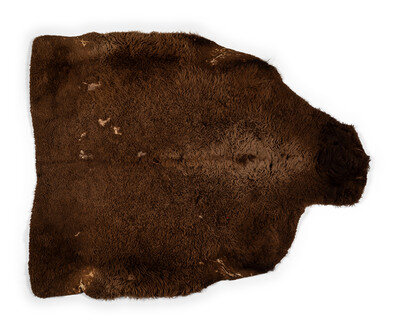 Northern Plains Painted Buffalo Robe Lot 45