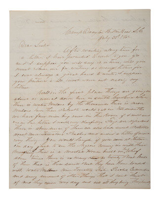 [UNITED STATES COLORED TROOPS]. Letter from Alexander Heasley (1839 ...