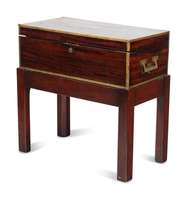 A Regency Writing Slope on a Later Stand Lot 90