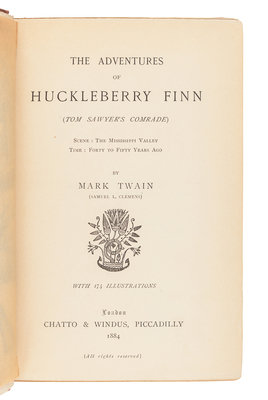 CLEMENS, Samuel ("Mark Twain") (1835-1910). The Adventures of ...
