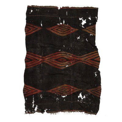 Remnant of Navajo Moki-Style Wedge Weave Blanket / Rug Lot 117